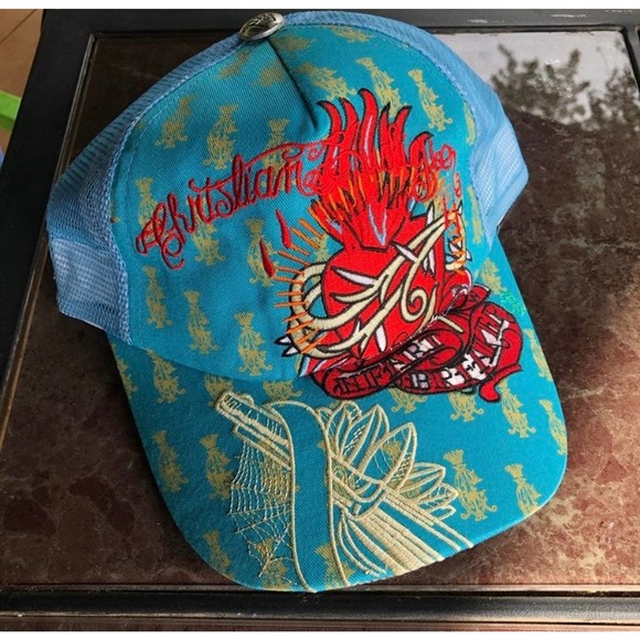 Ed Hardy | Accessories | Christian Audigier Snapback Trucker Hat 5 ...